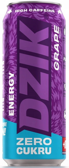 Napój Dzik Energy Grape Zero Kalorii 500ml