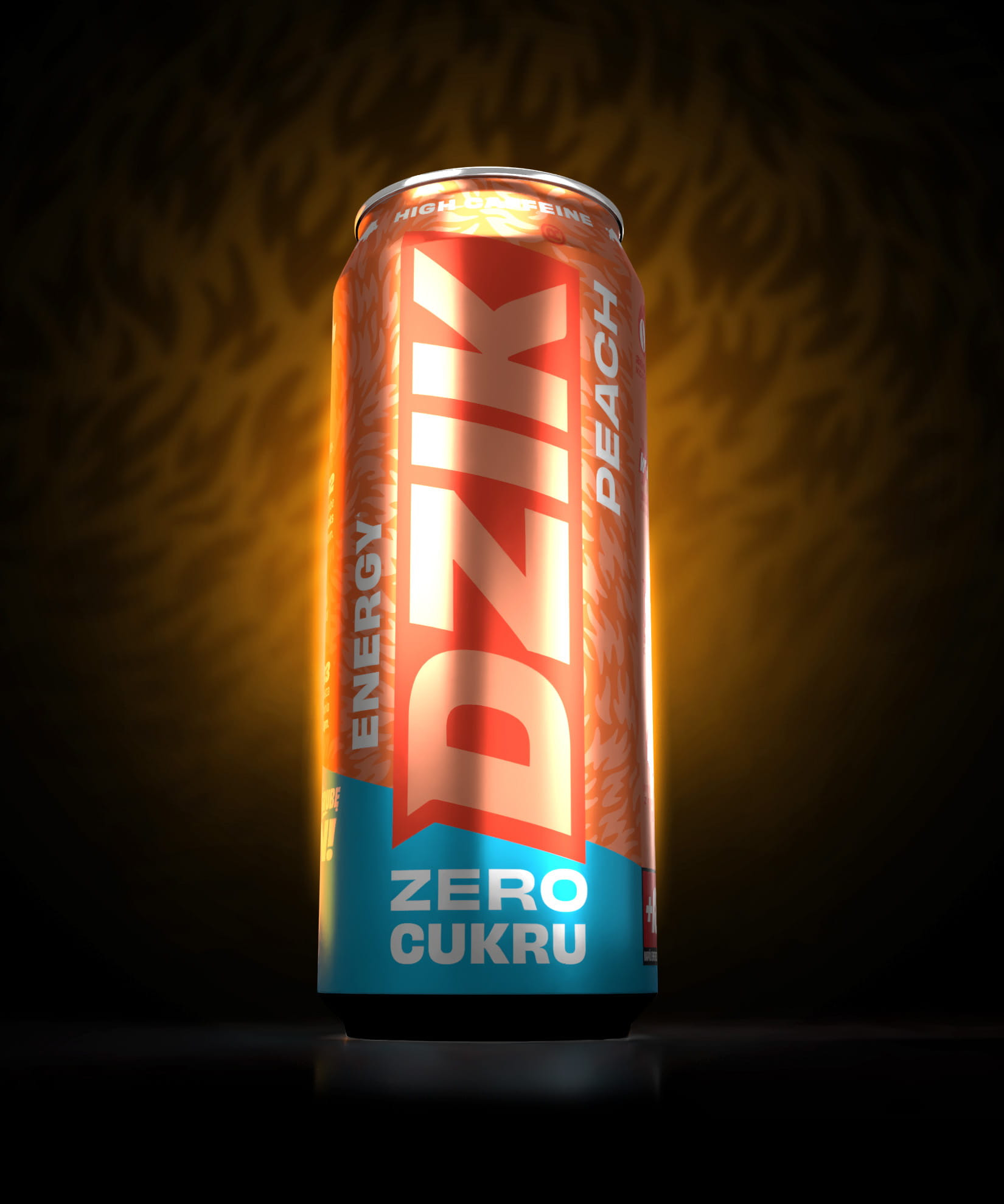 Napój Dzik Energy Peach Zero Kalorii 500ml