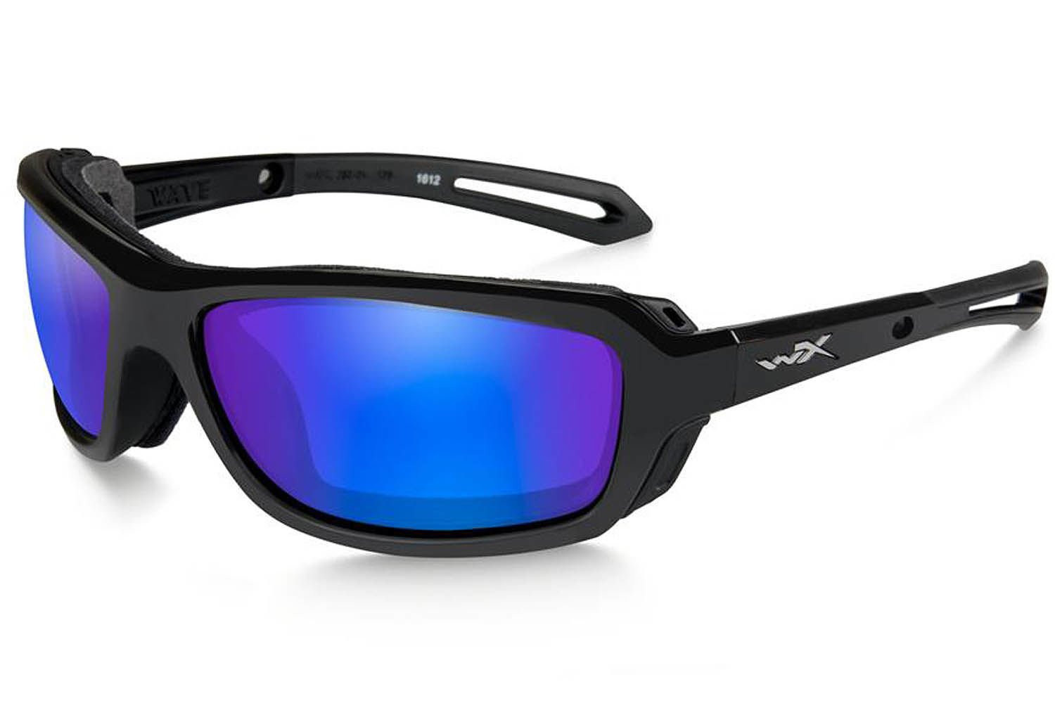 Okulary polaryzacyjne WileyX Wave Blue Mirror (Green) Lens Gloss Black ...